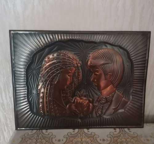 Картина чеканка СССР