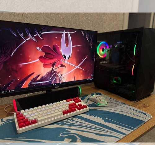 Игровой компьютер в сборе с монитором
