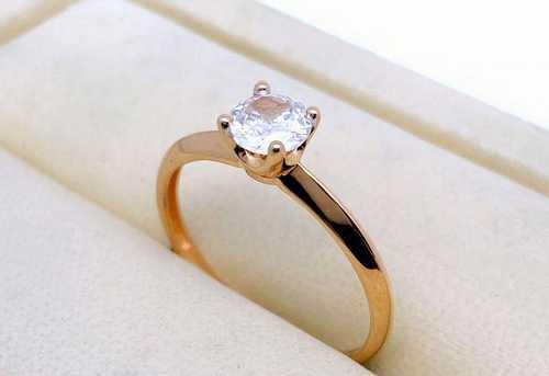 Золотое кольцо с камнем 585пр. размер: 16,8