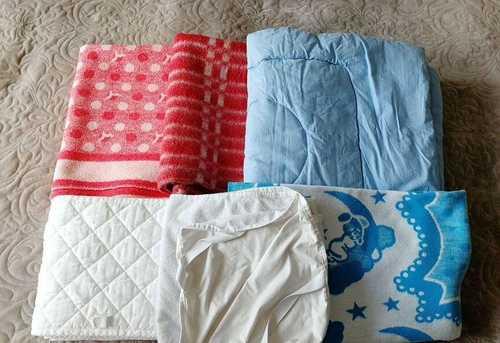 Детские одеяла, бортик, наматрасник пакетом