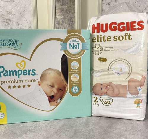 Подгузники Pampers premium care 1 (102шт)