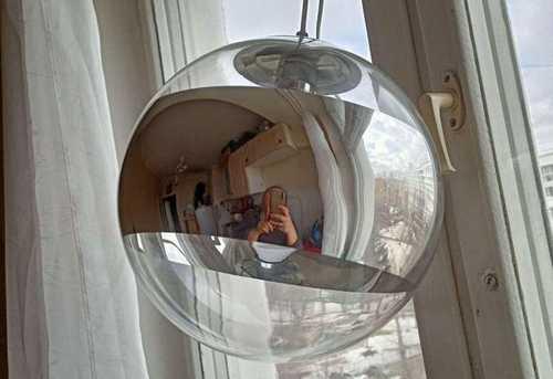Плафоны шары прозрачное стекло с зеркалом бу