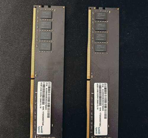 Оперативная память ddr4 8gb 2666 apacer