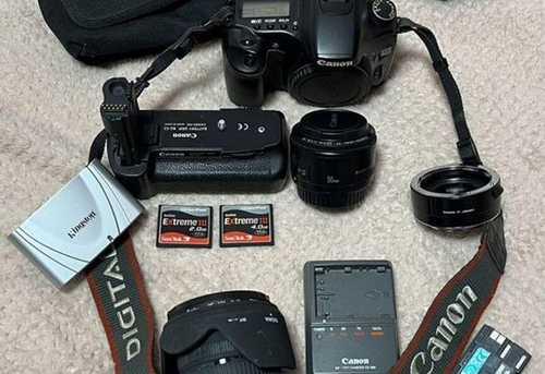 Зеркалка Canon EOS 30D+2 объектива+вспышка+5 АКБ