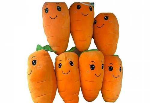 Мягкая игрушка улыбающаяся морковка 50 см смайл
