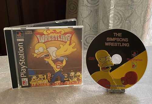 The Simpsons Wrestling Sony PS1 штамповка