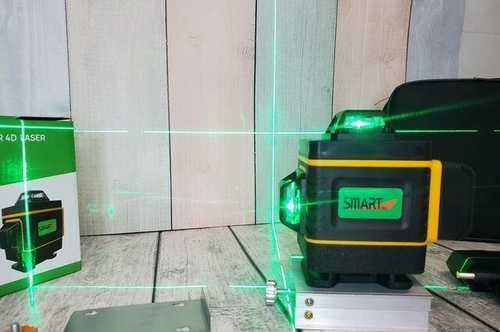 Лазерный уровень 4D зеленый луч smart
