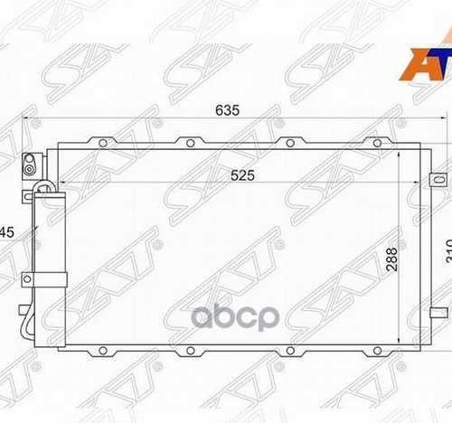 Радиатор кондиционера Datsun mi-Do 14-21 / on-DO
