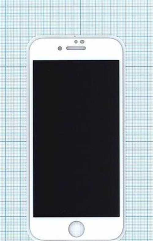 Защитное стекло "Анти-шпион" iPhone 7/8 белое