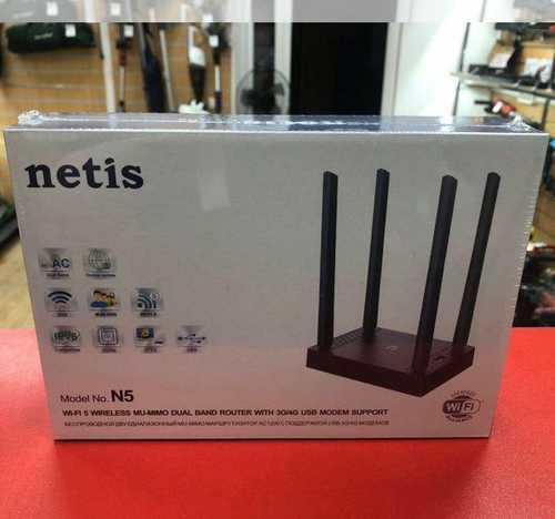 Сетевое оборудование Wi-Fi Роутер Netis N5 AC1200