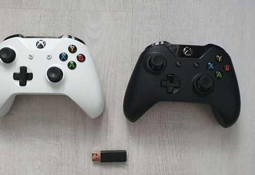 Геймпады беспроводные Xbox белый/черный