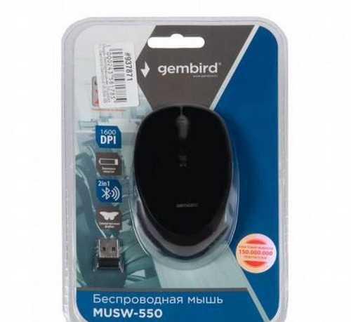 Мышь Gembird Bluetooth, черная musw-550