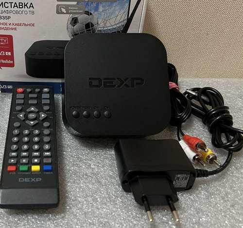 Тв приставка Dexp HD 8835P   wi-fi антенна