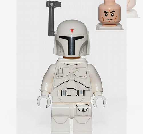 Минифигурка Lego Star Wars Boba Fett - White, Det