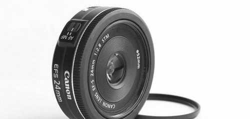 Объектив Canon EF-S 24mm F2.8 STM + Светофильтр