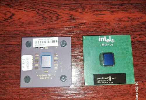 Раритетные процессоры Pentium III и AMD Duron