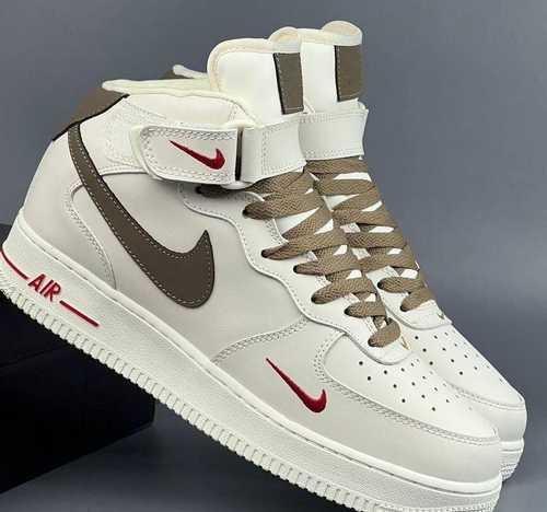 Кроссовки Nike Air Force 1 Height Зима с мехом