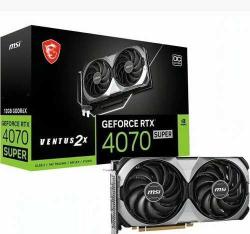 Новая MSI nvidia RTX 4070 super 12G OC 12гб