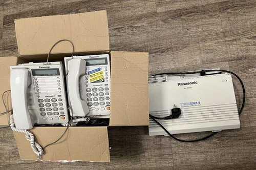 Атс Panasonic KX-TEM824 + телефоны