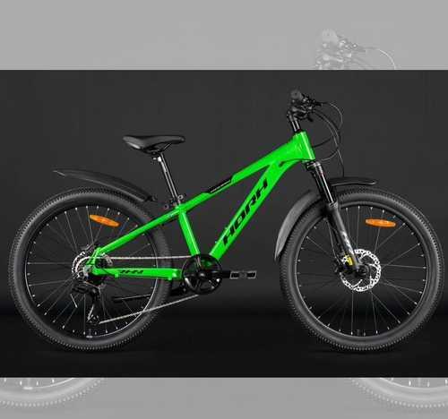 Велосипед horh rohan rhnhd4.3 24" (2025) Green-Black Mos317