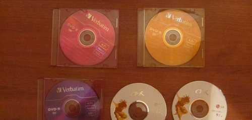 Компакт диски чистые DVD-R и CD-R
