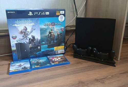 Sony playstation 4 ps4 pro 1tb с играми