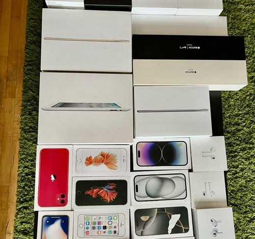 Коробки apple iPhone iPad watch tv