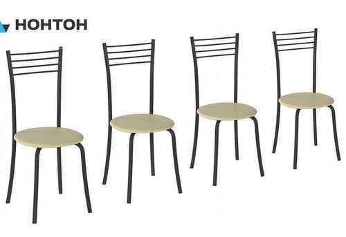 Комплект стульев Кассия черный / бежевый