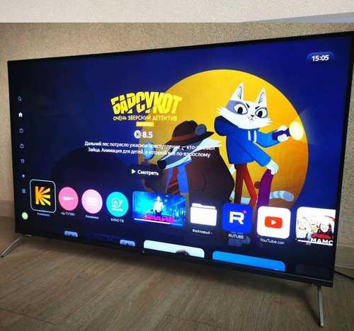 Большой SMART 4К телевизор с Алисой 43"