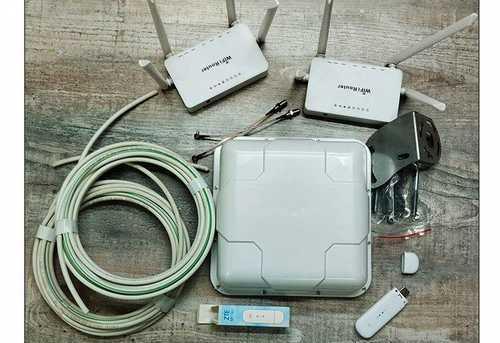 Комплект для усиления сигнала интернета 3G/4G 2x14