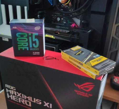 I5 9600k+ asus ROG maximus XI hero+32gb ram