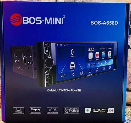 Магнитола Bos-mini BOS-A658D 2+32 Gb carplay+DSP