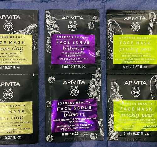 Apivita beauty face mask апивита маска, скраб