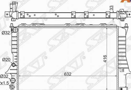 Радиатор охлаждения Audi 100 (90-97г) A6 МКПП