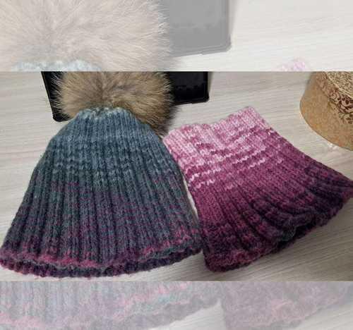 Шапка зимняя для девочки 46 48