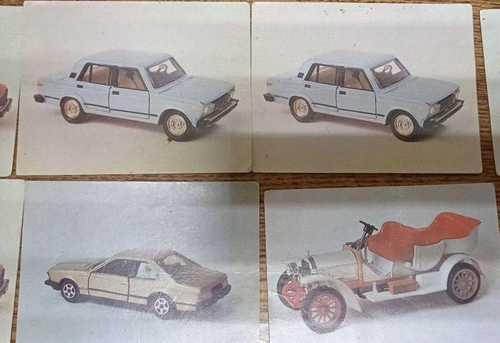 Набор открыток машины 1986 г, фонтаны петродворца