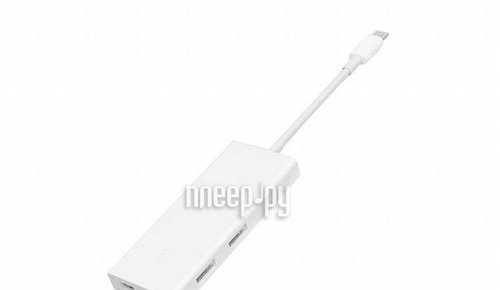 USB-концентратор Xiaomi zjq02tm, разъемов: 3