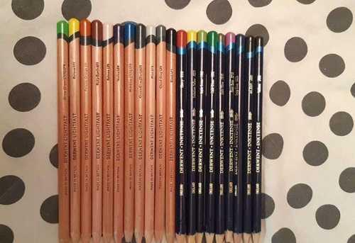 Цветные карандаши Derwent и Faber Castell