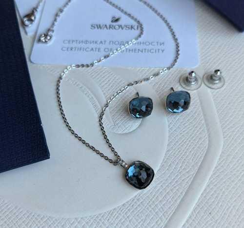 Серьги   кулон набор Swarovski Dot оригинал