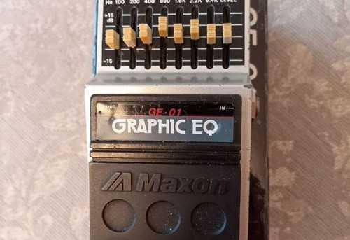 Гитарная педаль Maxon GE-01 Graphic Equalizer