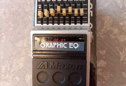 Гитарная педаль Maxon GE-01 Graphic Equalizer