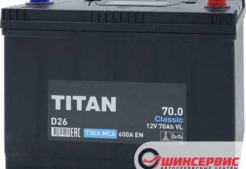 Аккумулятор titan 70 Ач 600 А