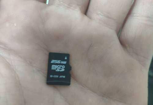 Карта памяти MicroSD 256mb