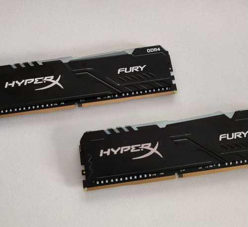 Память DDR4 Kingston HyperX Fury RGB 2666Mhz,32 Gb