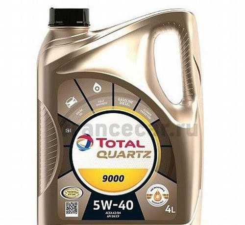 Моторное масло total Quartz 9000 5W40, 4л