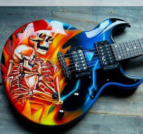Электрогитара Schecter SGR S-1 с росписью