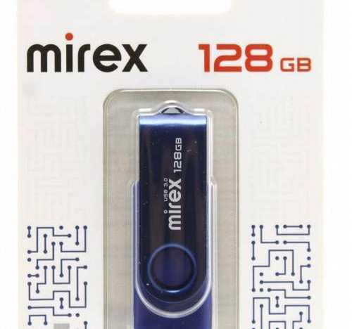 Флешка 128 гб USB 3.0 Mirex swivel deep blue