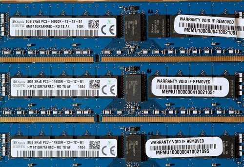 8GB DDR3 ECC REG PC3-14900R Hynix, Samsung