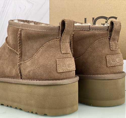 Угги женские UGG Platform ultra mini Cappuccino