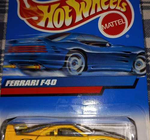 Модель Hot Wheels Ferrari F40 1999 г редкая